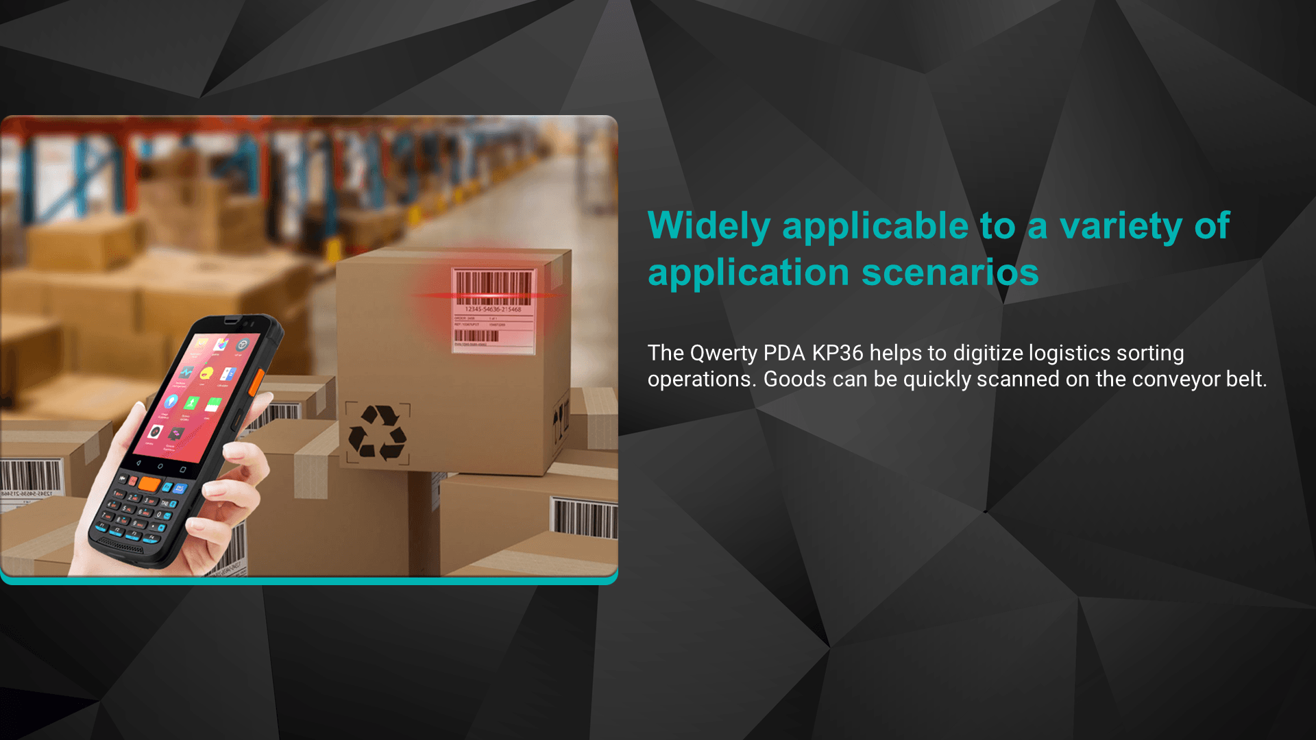 Android Barcode Scanner PDA with Keyboard KP36