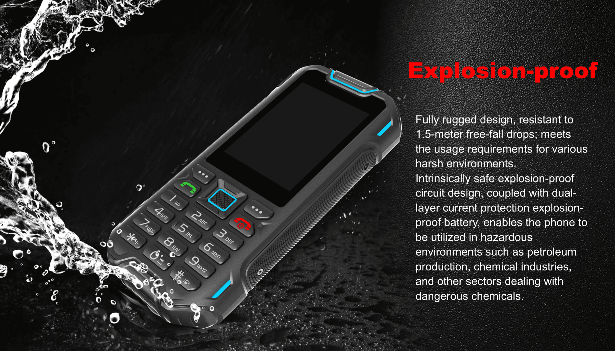 Exploion proof feature phone N58EX
