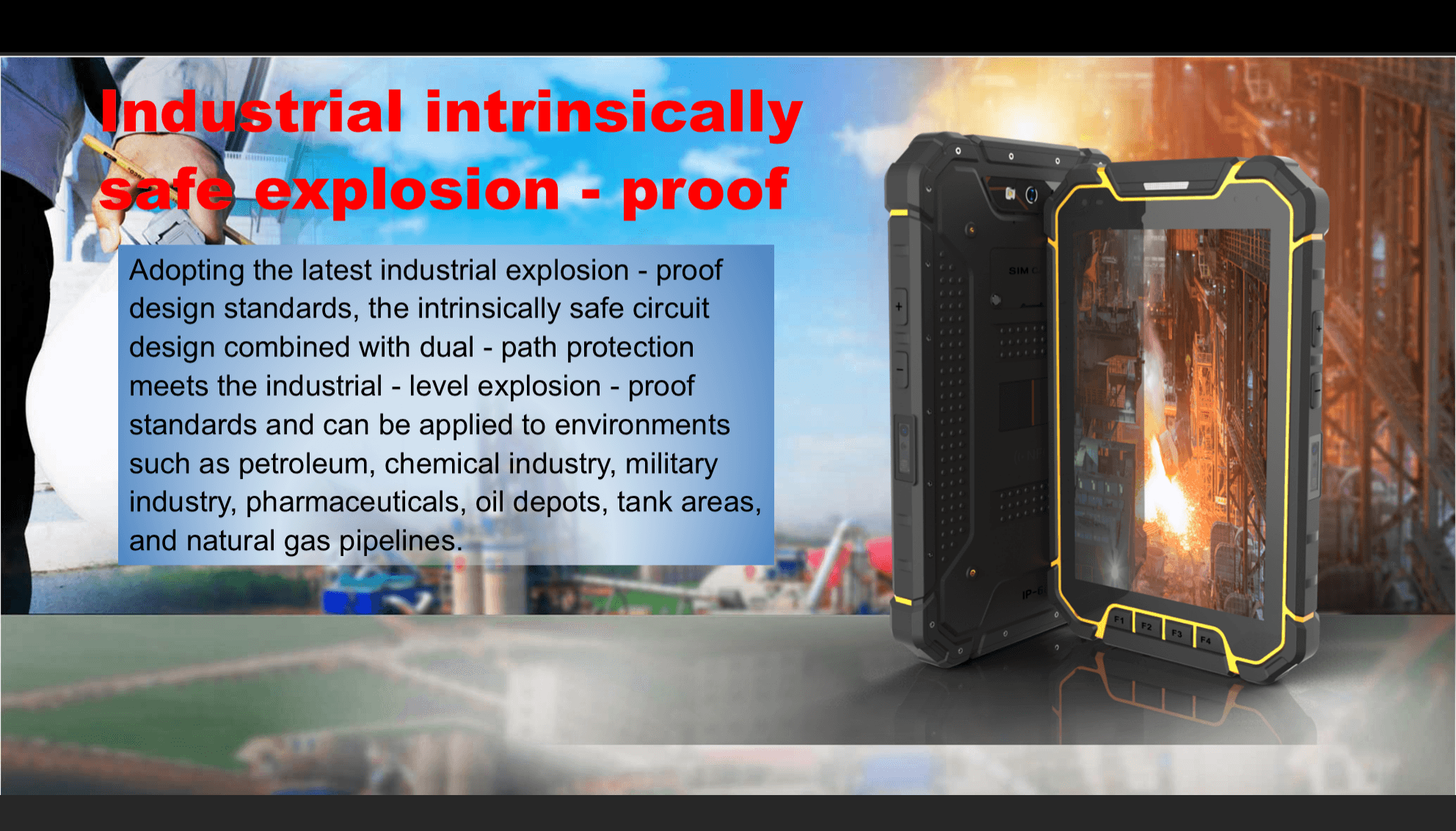 intrinsically safe tablet,atex tablet,explosion proof tablet M92EX